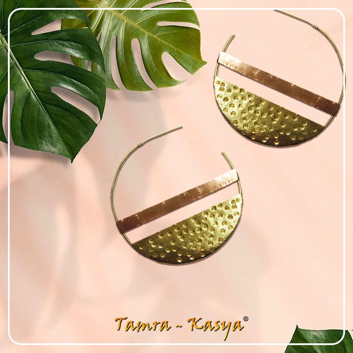 Strap Hoop Earrings E24